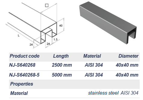 Square handrails NJ-S640268